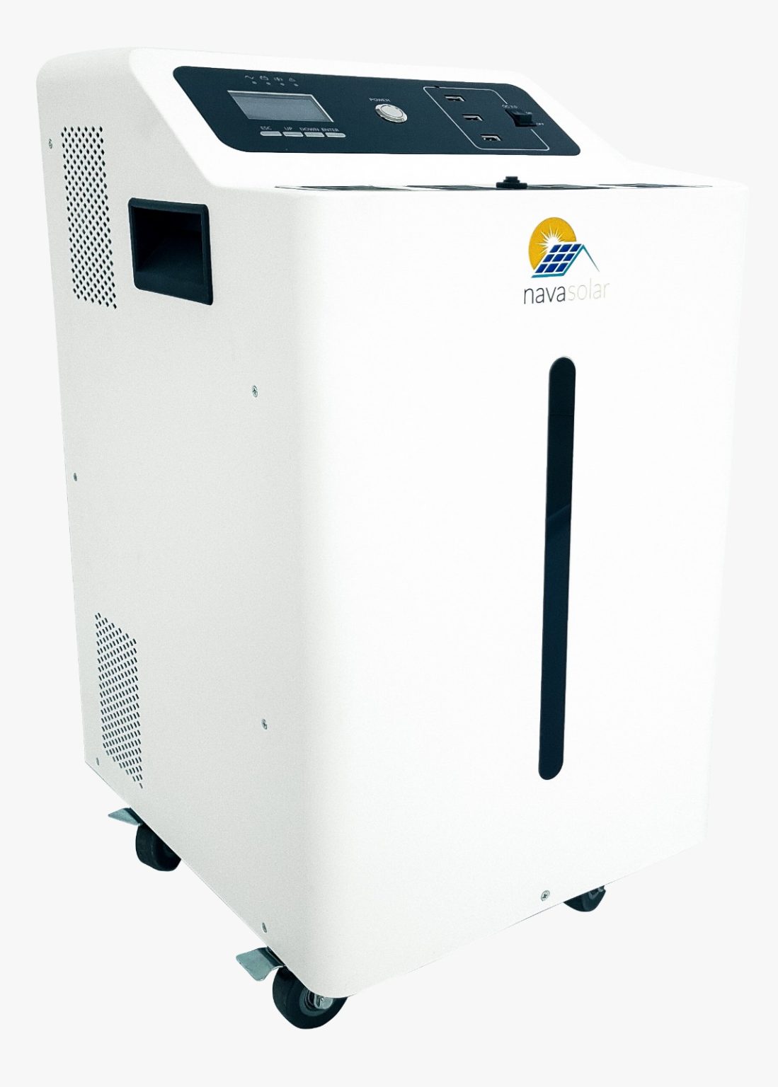 NavaSolar® NV-TI-3024 Trolley Inverter 3KW, 2560WH LIFEPO4 Lithium ...